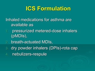 Childhood asthma diagnosis and management | PPTX