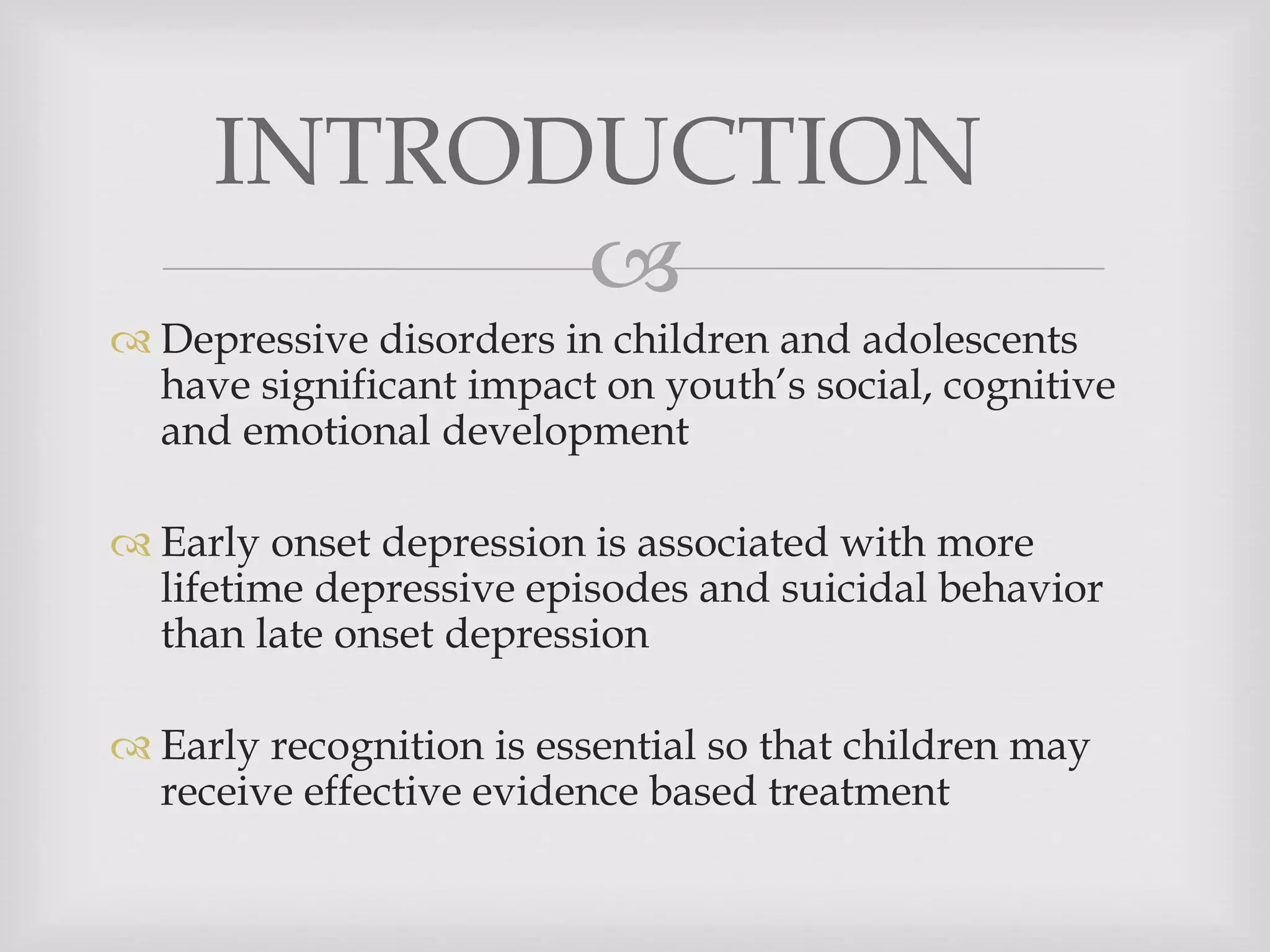 Childhood depression | PPT