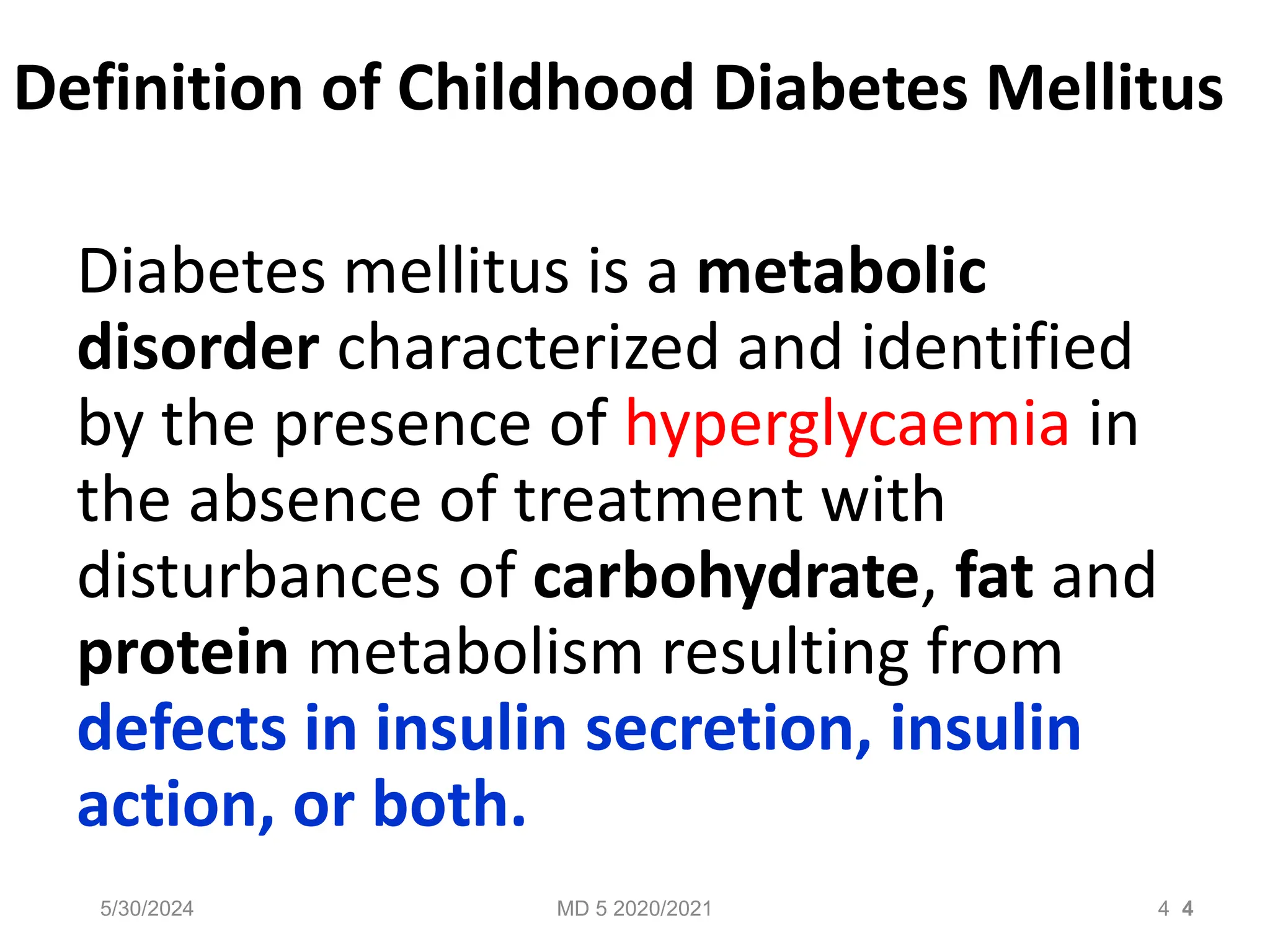 Childhood Diabetes Mellitus 20202021.ppt