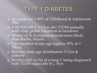 Childhood diabetes presentation | PPT