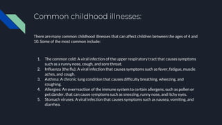 Childhood Diseases & Their Health (4-10).pptx