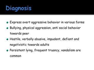 Childhood disorders | PPTX