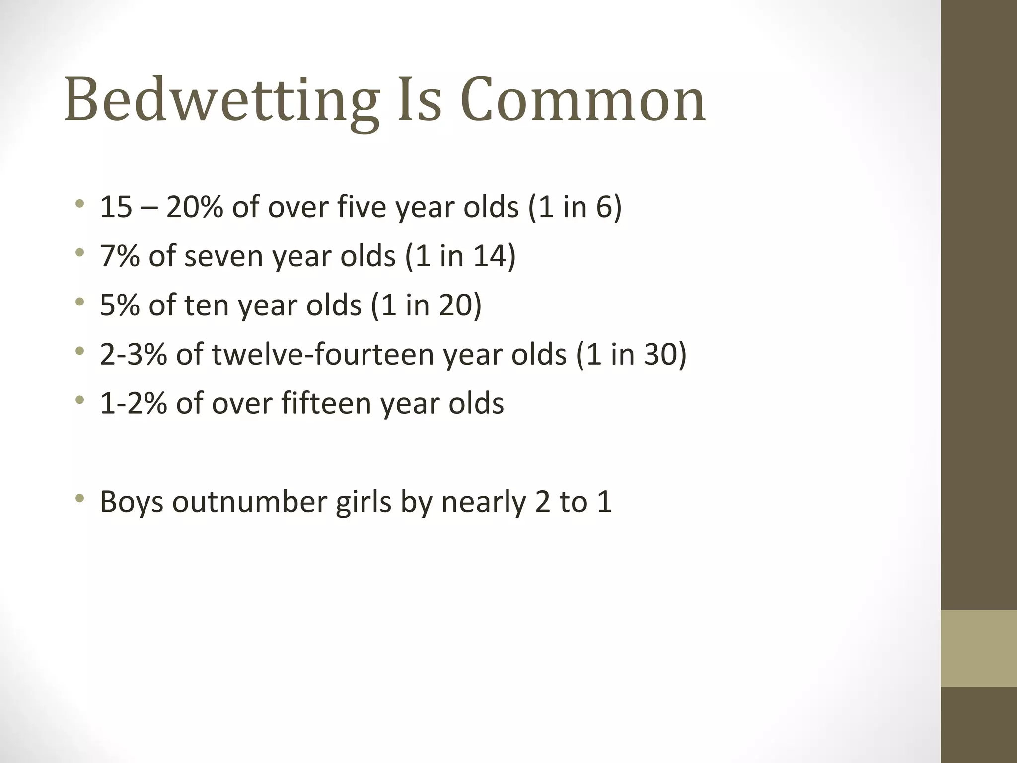 Childhood enuresis | PPT