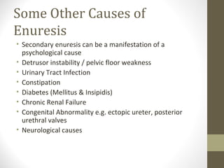 Childhood enuresis | PPT | Sleep Disorders | Diseases and Conditions