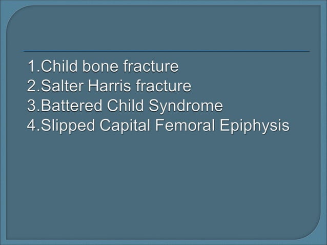 Childhood fractures | PPT