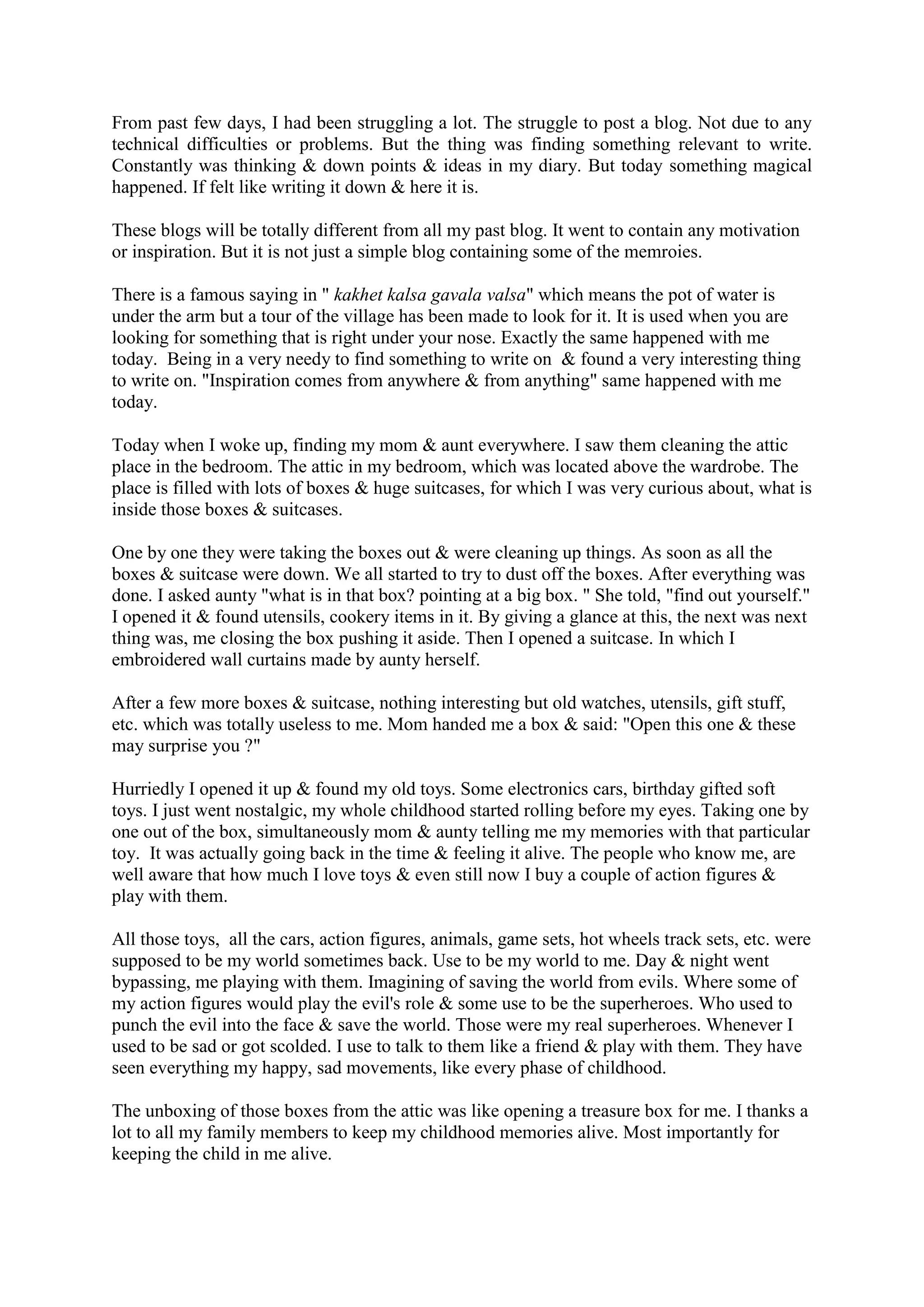 Childhood in the attic.pdf | Roleplaying Games | Games and Puzzles