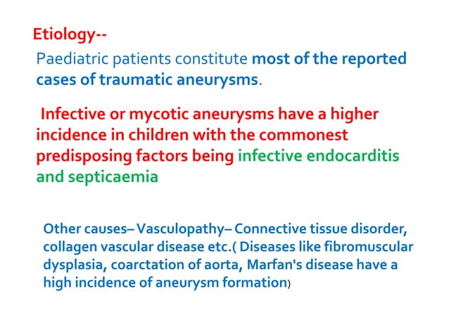 Childhood intracranial aneurysms | PPT