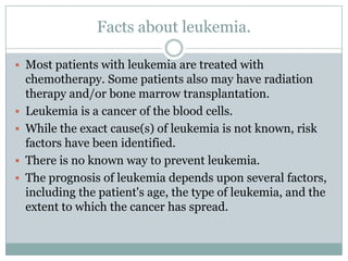 leukemia | PPTX