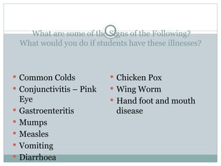 Childhood illnesses at a glance outlines some basic diseases in early ...