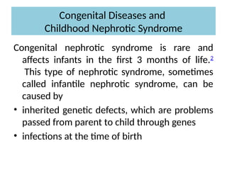 CHILDHOOD NEPHROTIC SYNDROME introduction.pptx