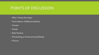 Childhood obesity | PPT