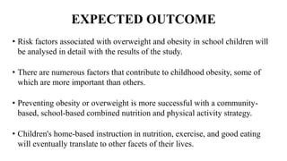 CHILDHOOD OBESITY - | PPT