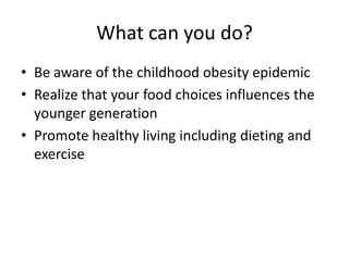 Childhood Obesity Presentation | PPT