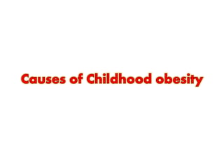 Childhood obesity and chronic diseases | PPTX | Diabetes | Diseases and ...