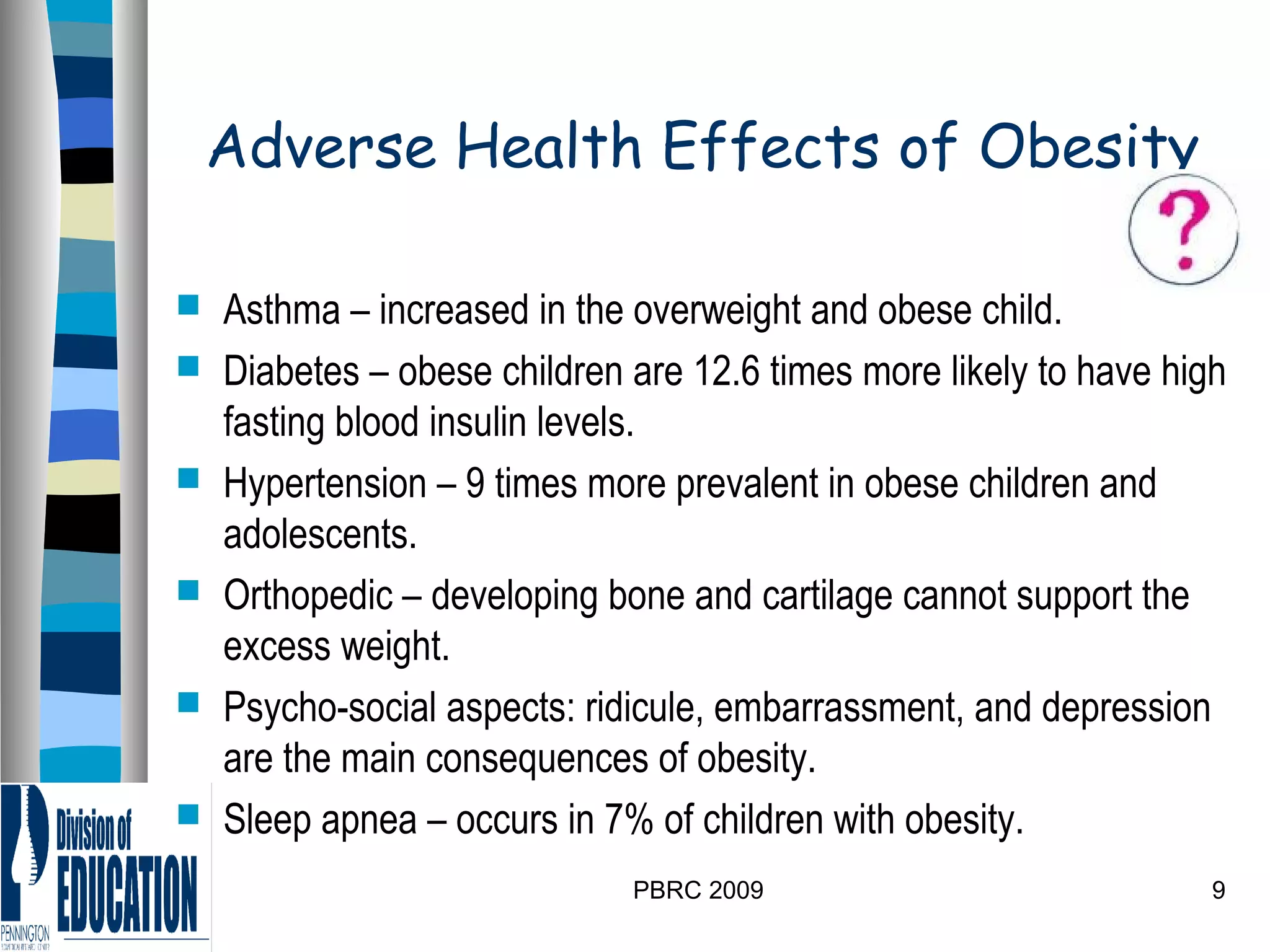 Childhood obesity basics | PPT