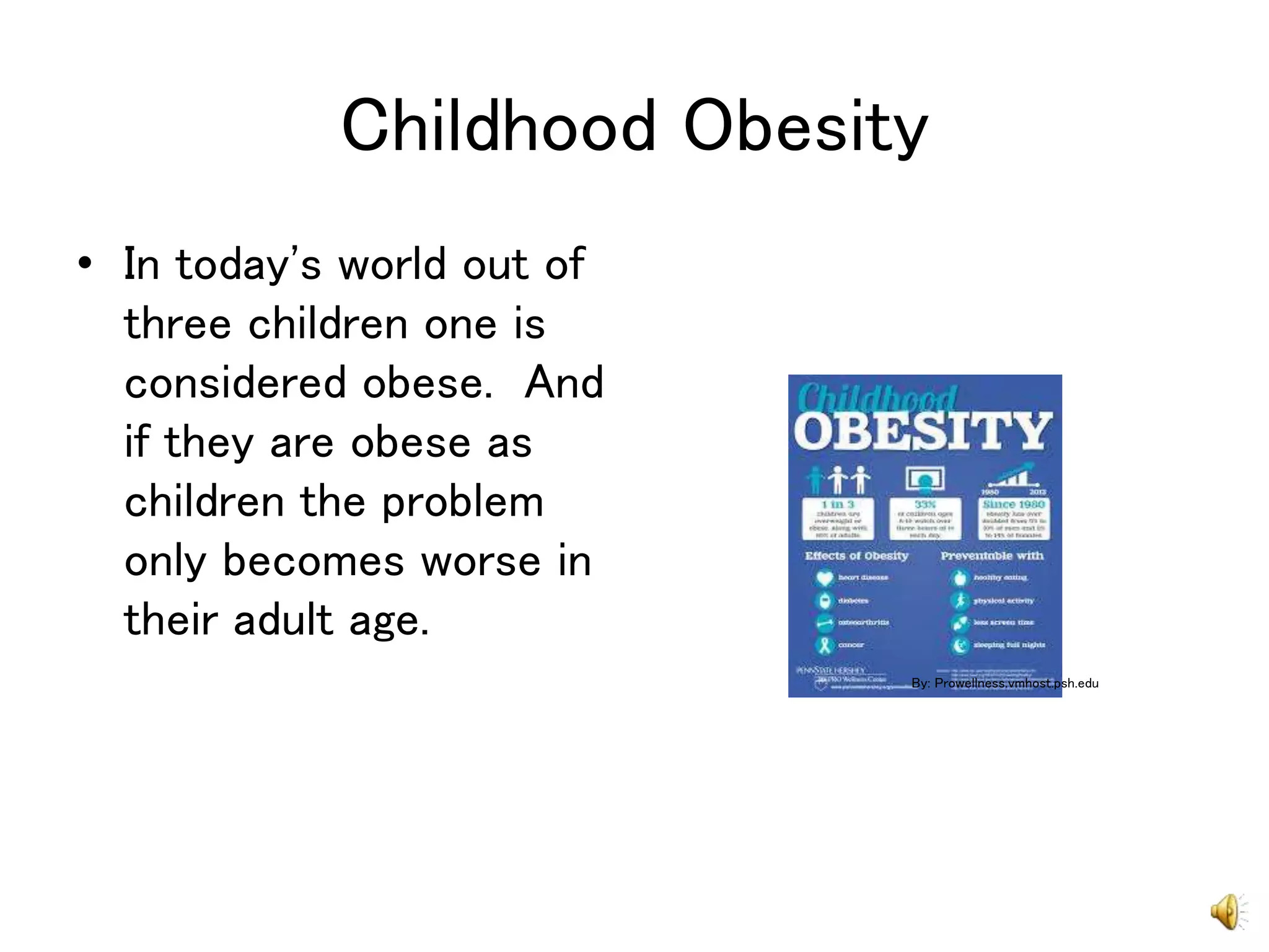 Childhood obesity with sound | PPTX