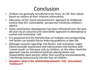 Childhood & risk | PPTX