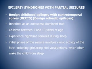 CHILDHOOD SEIZURES epilepsy and status epileptics | PPTX