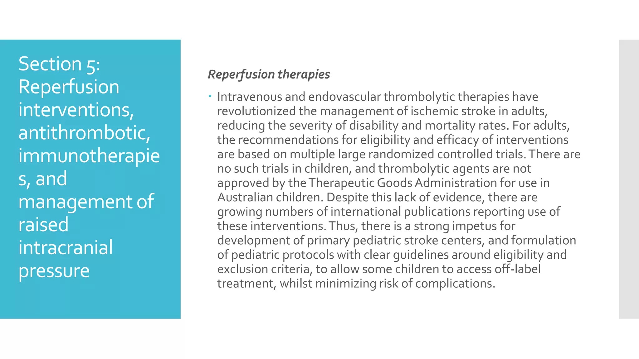 Australian Clinical Consensus Guideline: The diagnosis and acute ...