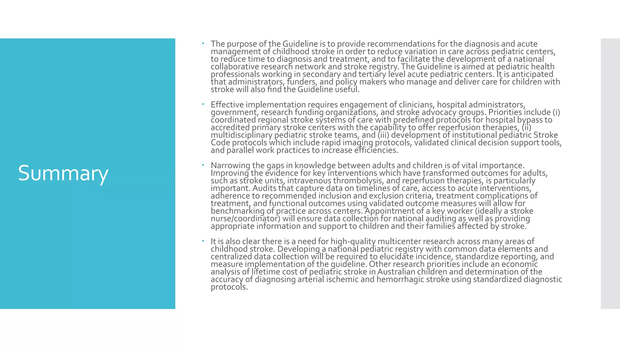Australian Clinical Consensus Guideline: The diagnosis and acute ...