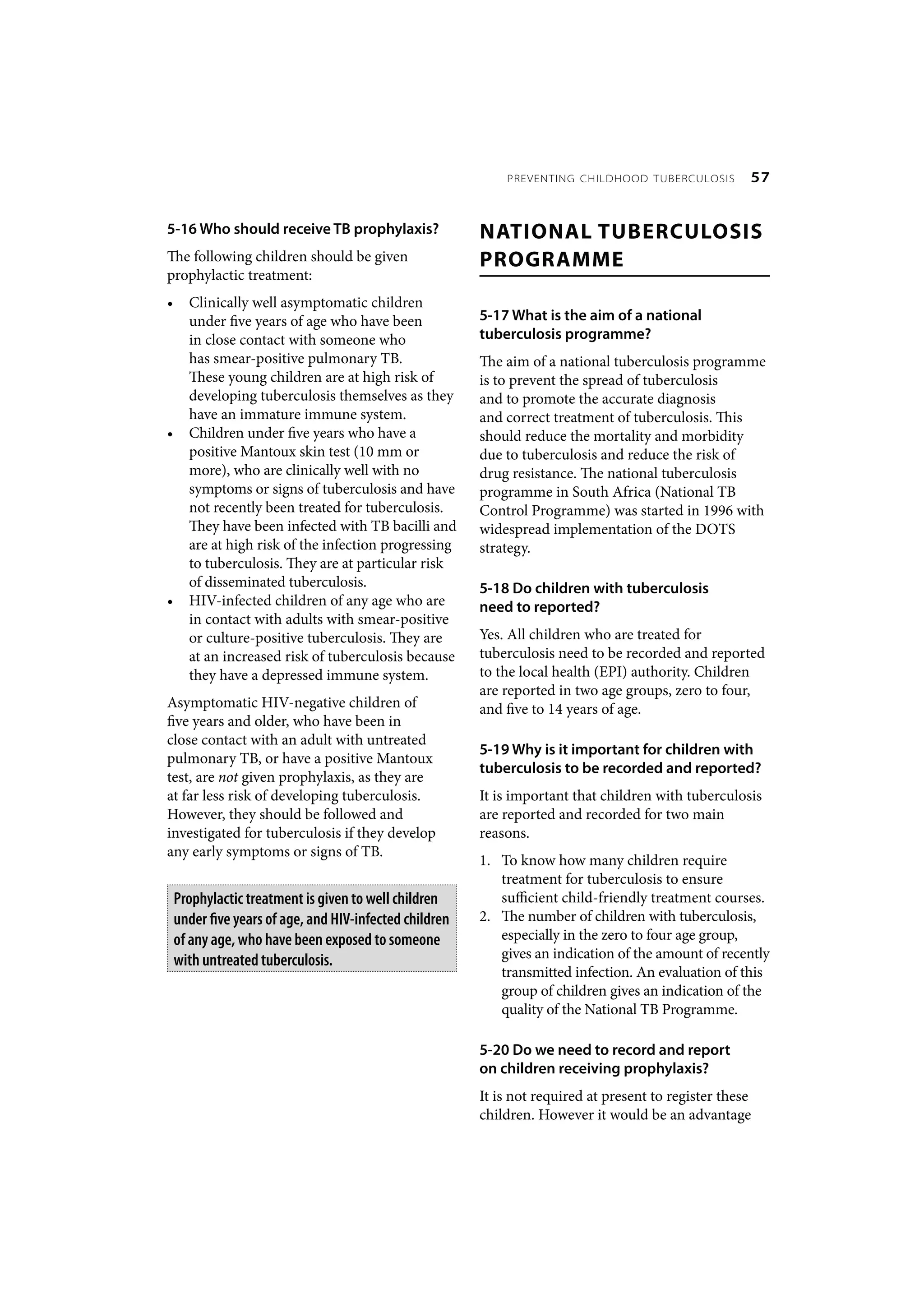 Childhood TB: Preventing childhood tuberculosis | PDF