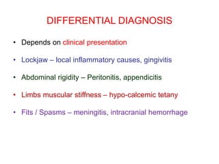 Childhood tetanus 2021 | PDF
