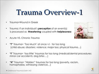 Childhood Trauma Presentation 2 | PPT