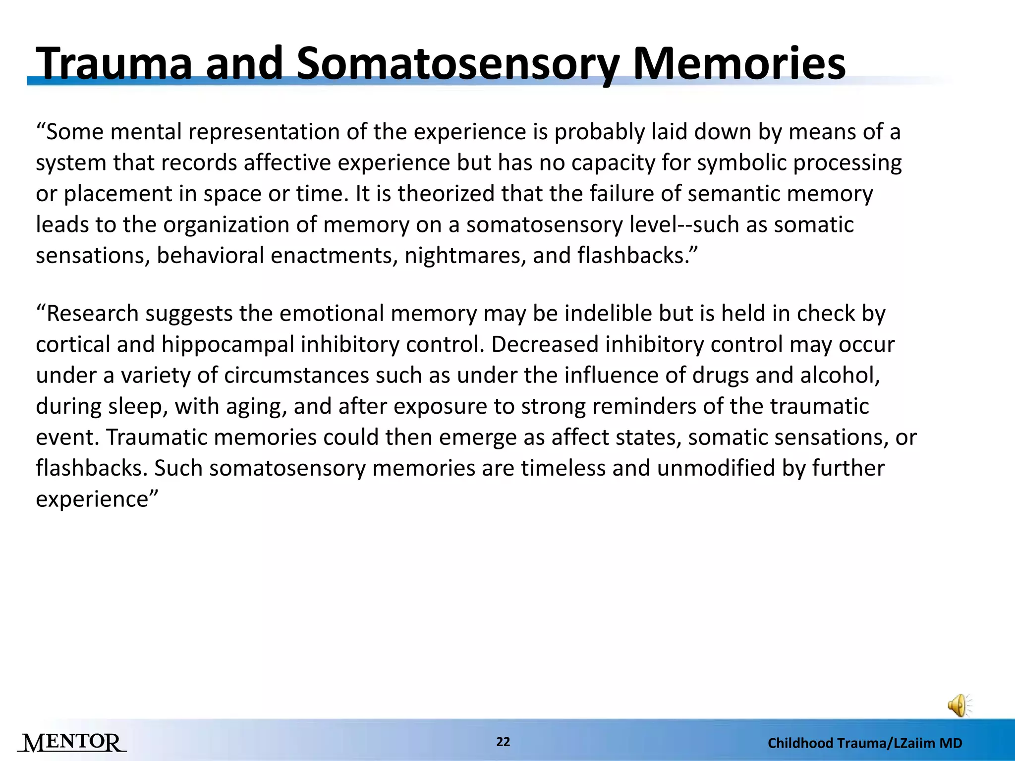 Childhood Trauma Presentation | PPT