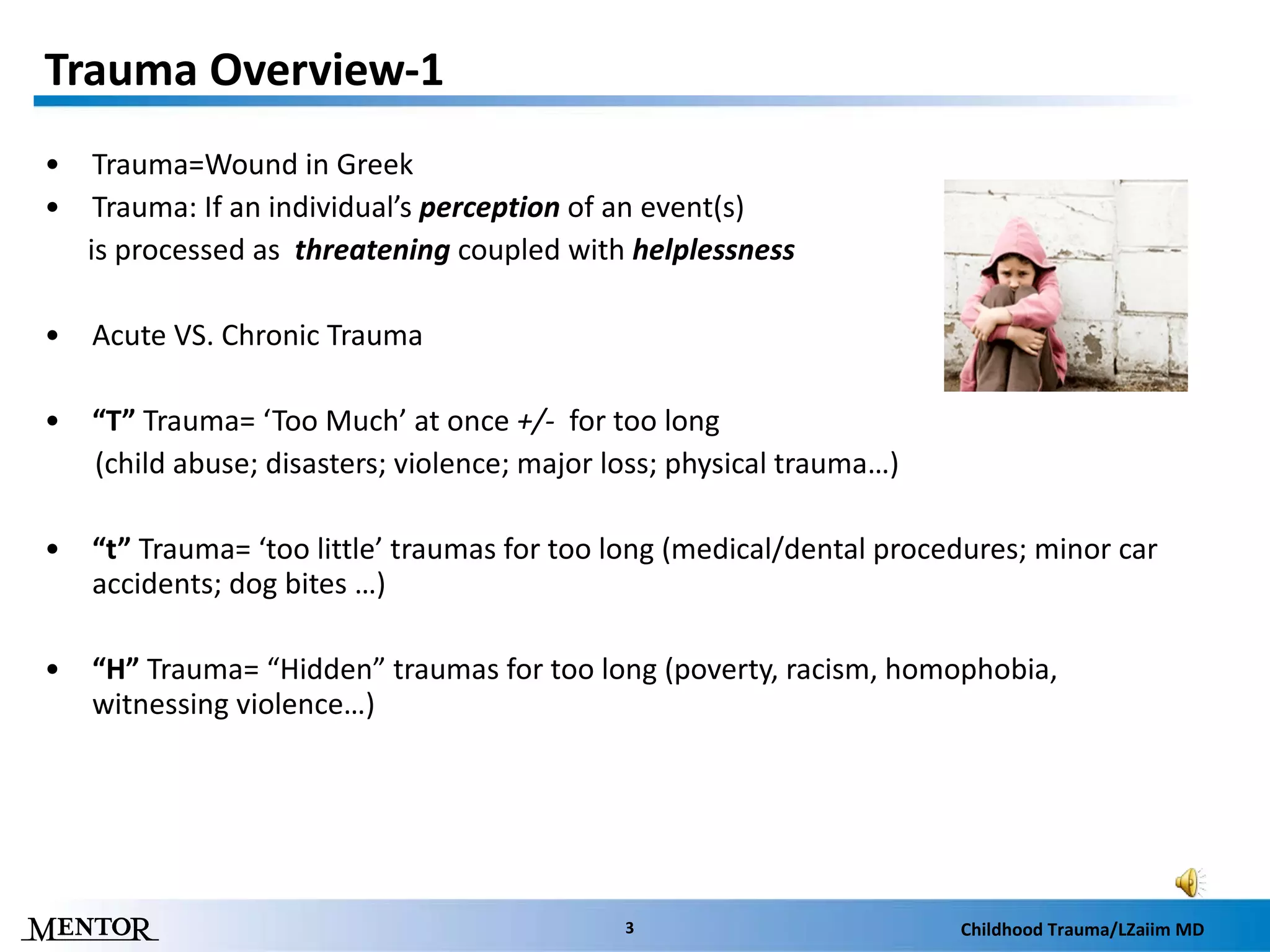 Childhood Trauma Presentation | PPT