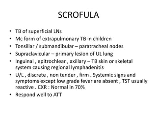 Childhood tuberculosis & Revised RNTCP guidelines | PPTX