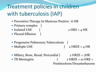 Childhood tuberculosis diagonosis and its management | PPTX ...