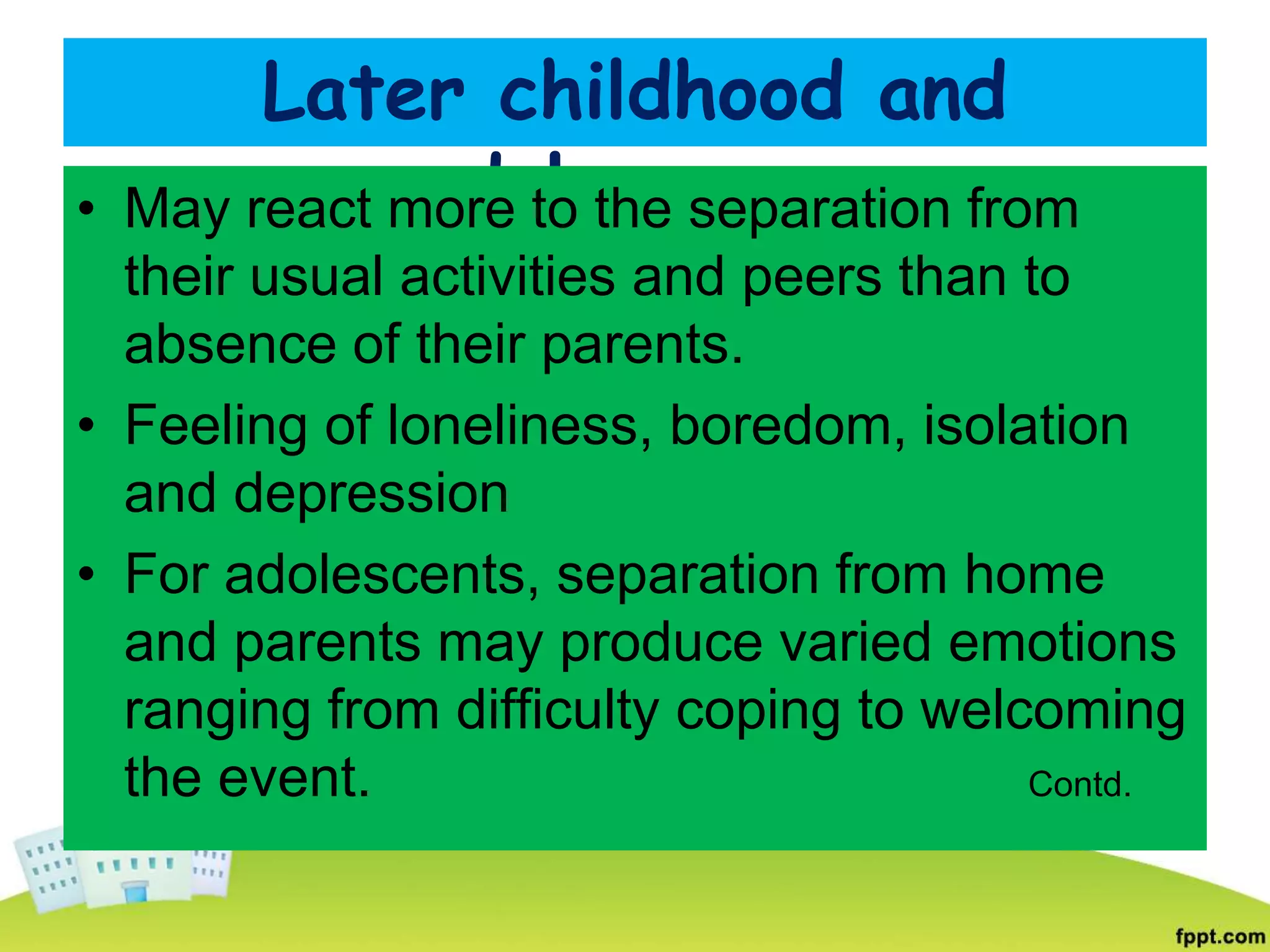 Effect of Hospitalization on Child and Family | PPT