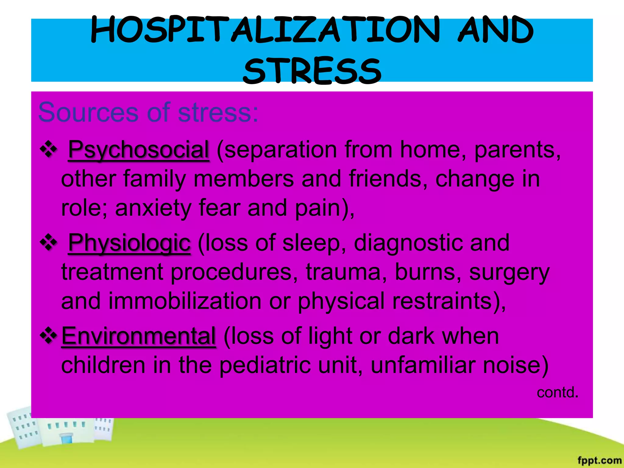 Effect of Hospitalization on Child and Family | PPT
