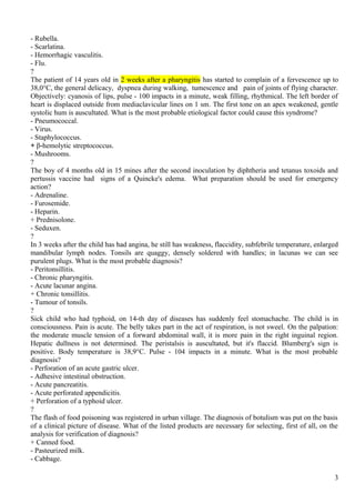 Child infection mc qs | PDF