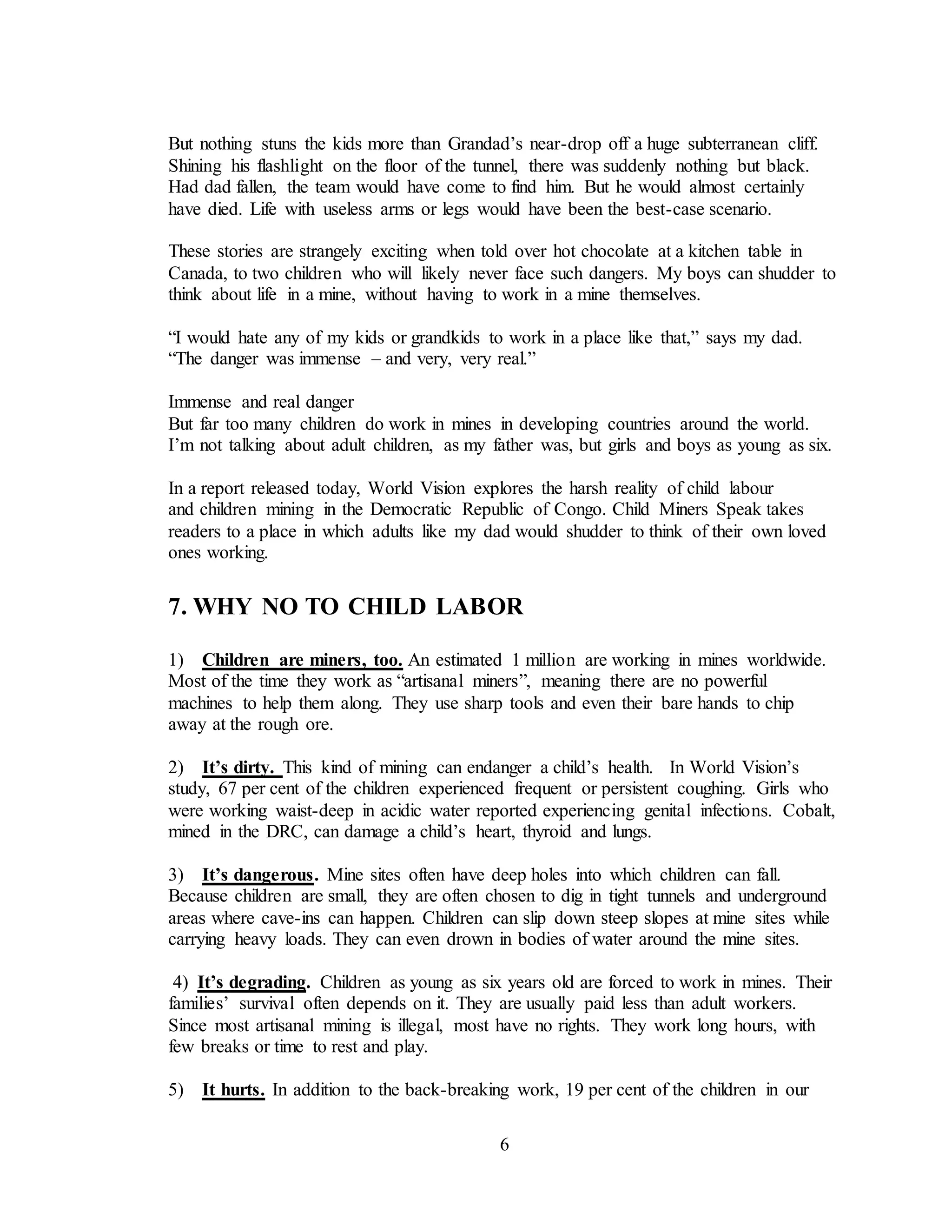 Causes and effects of child labor | DOCX | Parenting Children Aged 4-11 ...