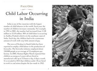 Child labor in india | PPT | Free Download