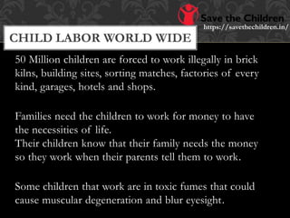 Child labor in india | PPTX