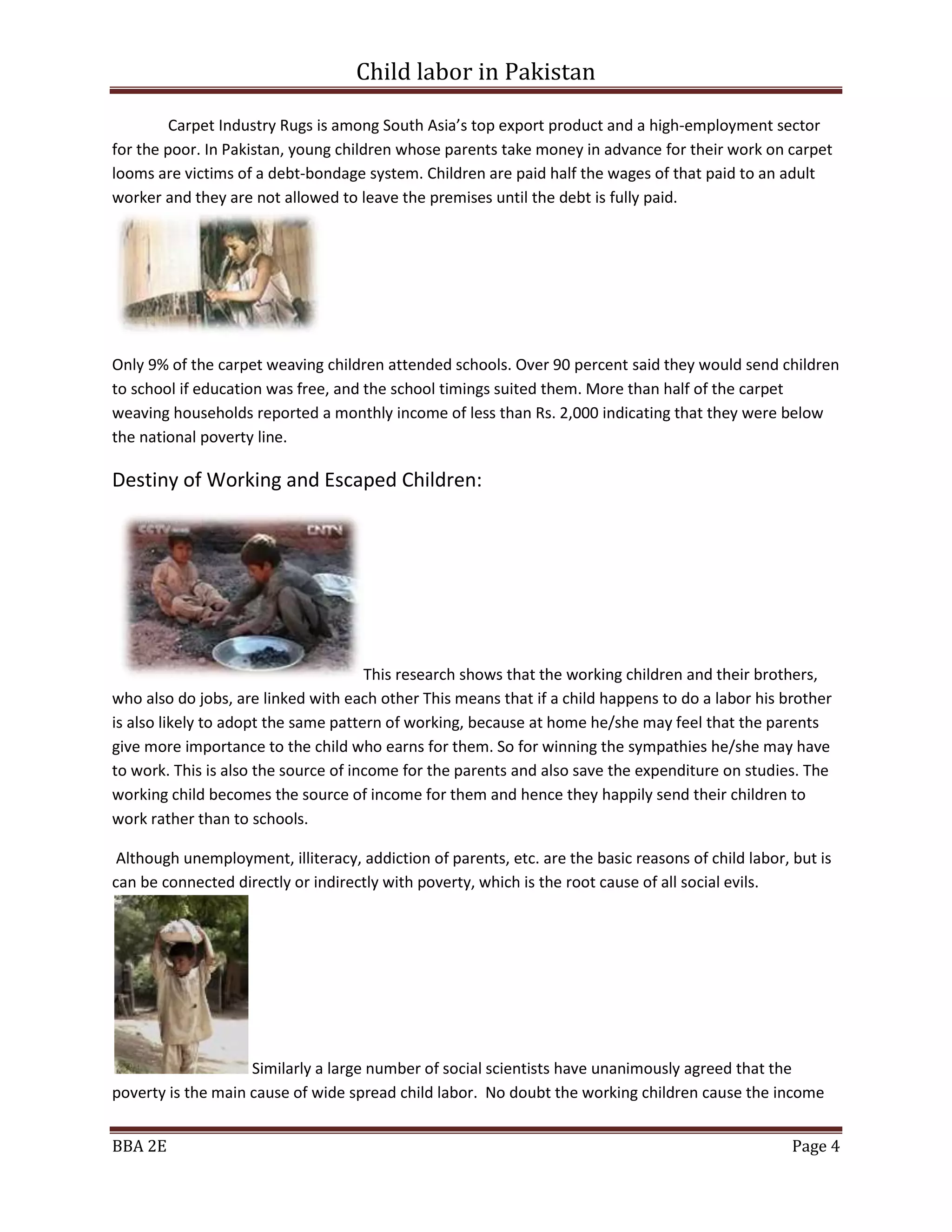 Child labor in pakistan by Farhan Ali Rana | DOCX