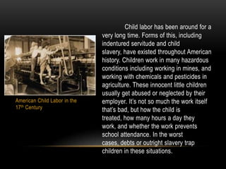 Child labor ppt | PPTX