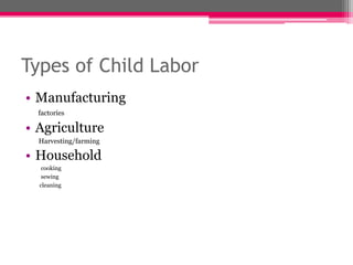 Child labor presentation powerpoint | PPTX