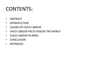 Child labour | PPTX