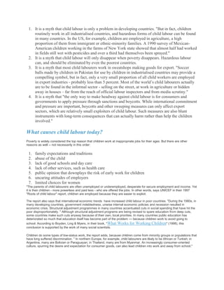 Child labour | DOCX