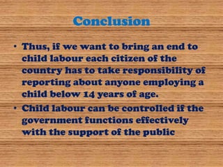 Child labour | PPTX