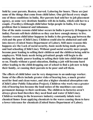 Child labour | DOCX