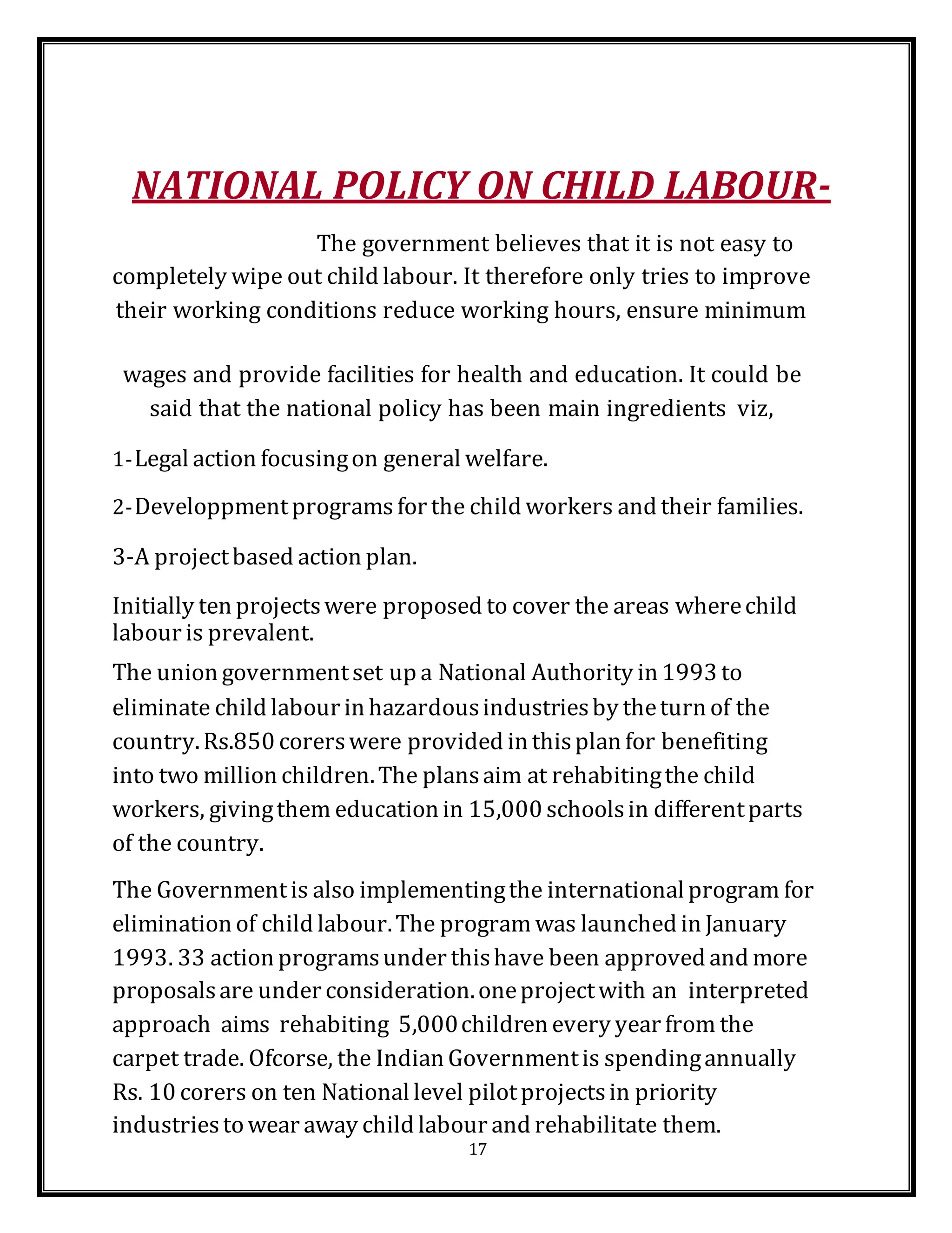 Child labour | DOCX