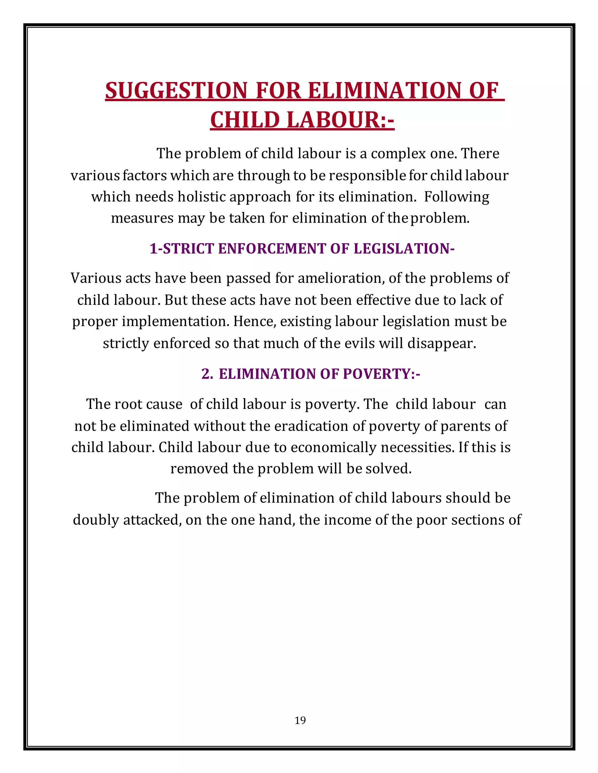 Child labour | DOCX