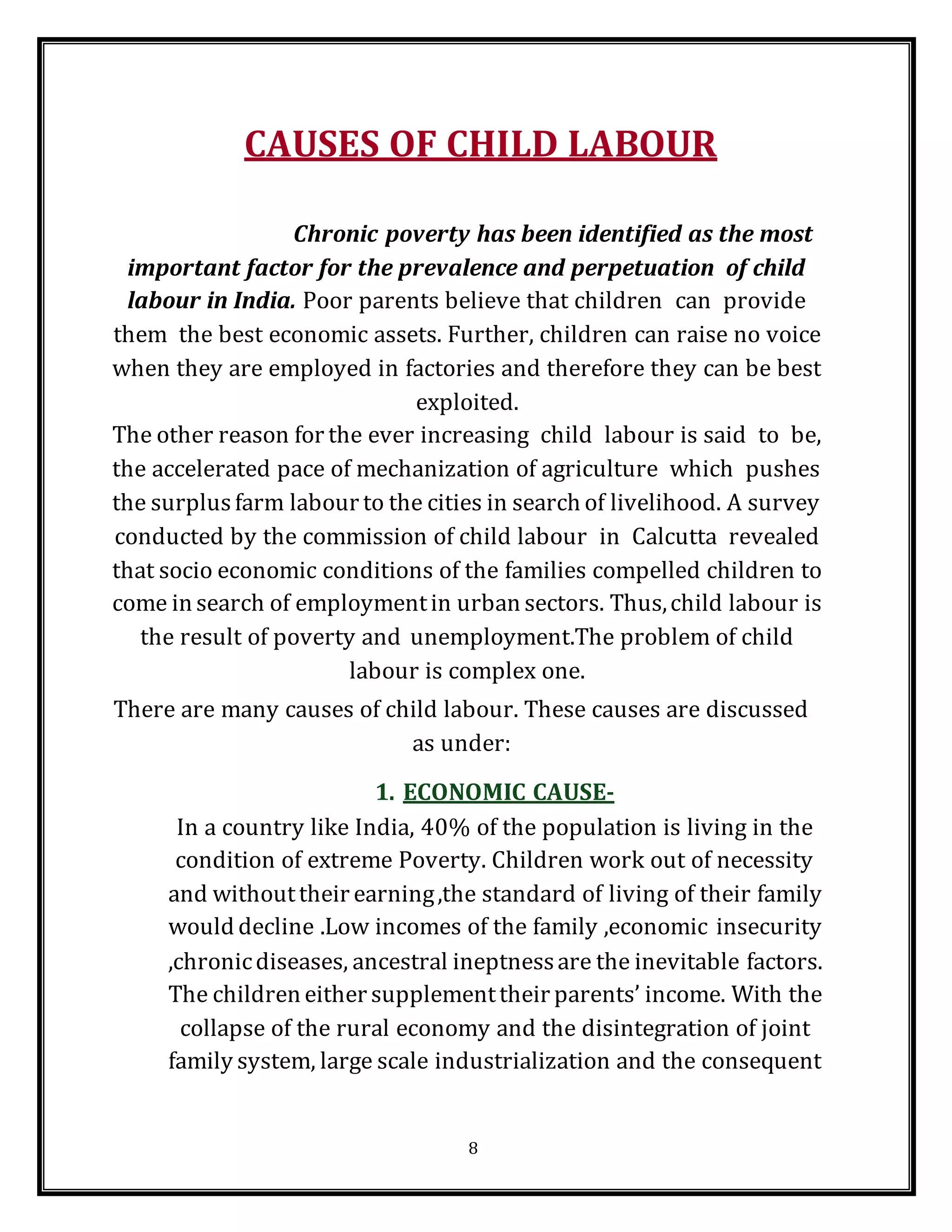 Child labour | DOCX