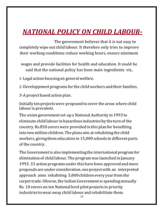 Child labour | DOCX
