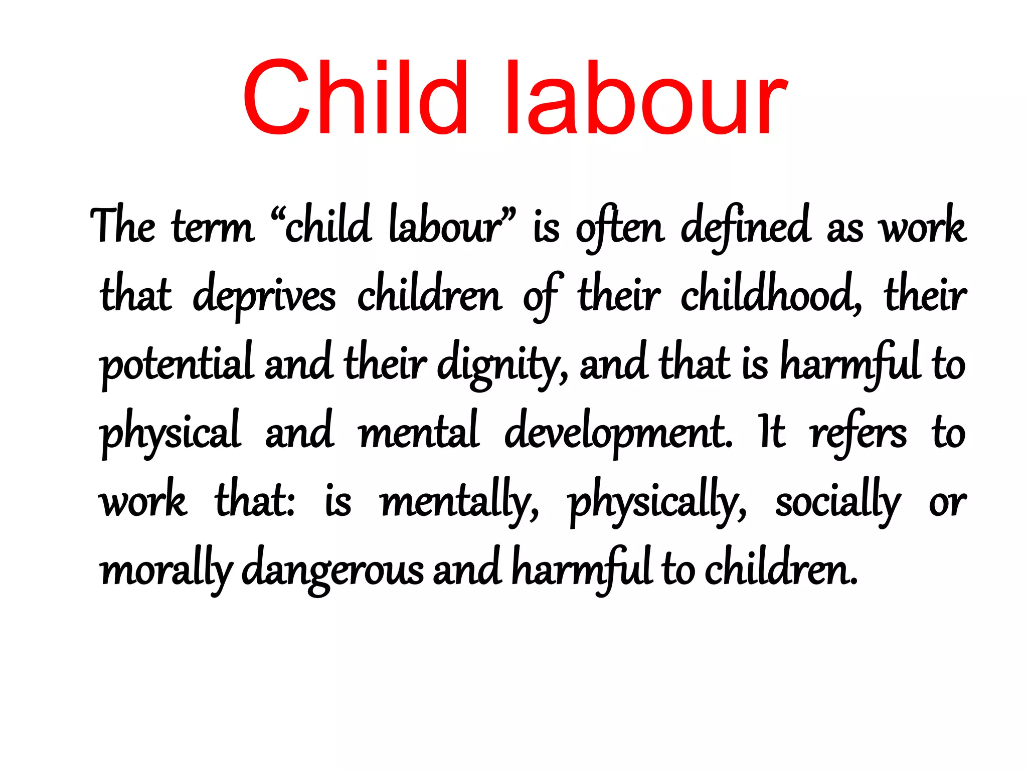 Child labour | PPT