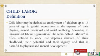 Child labour in english | PPT